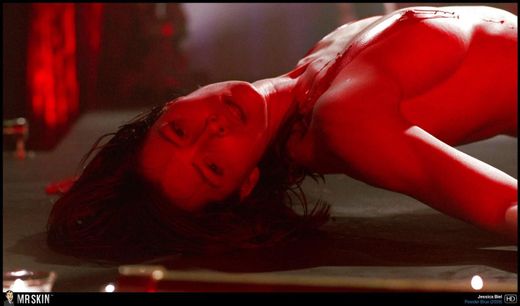 Tbt Jessica Biels Iconic Strip Tease In Powder Blue